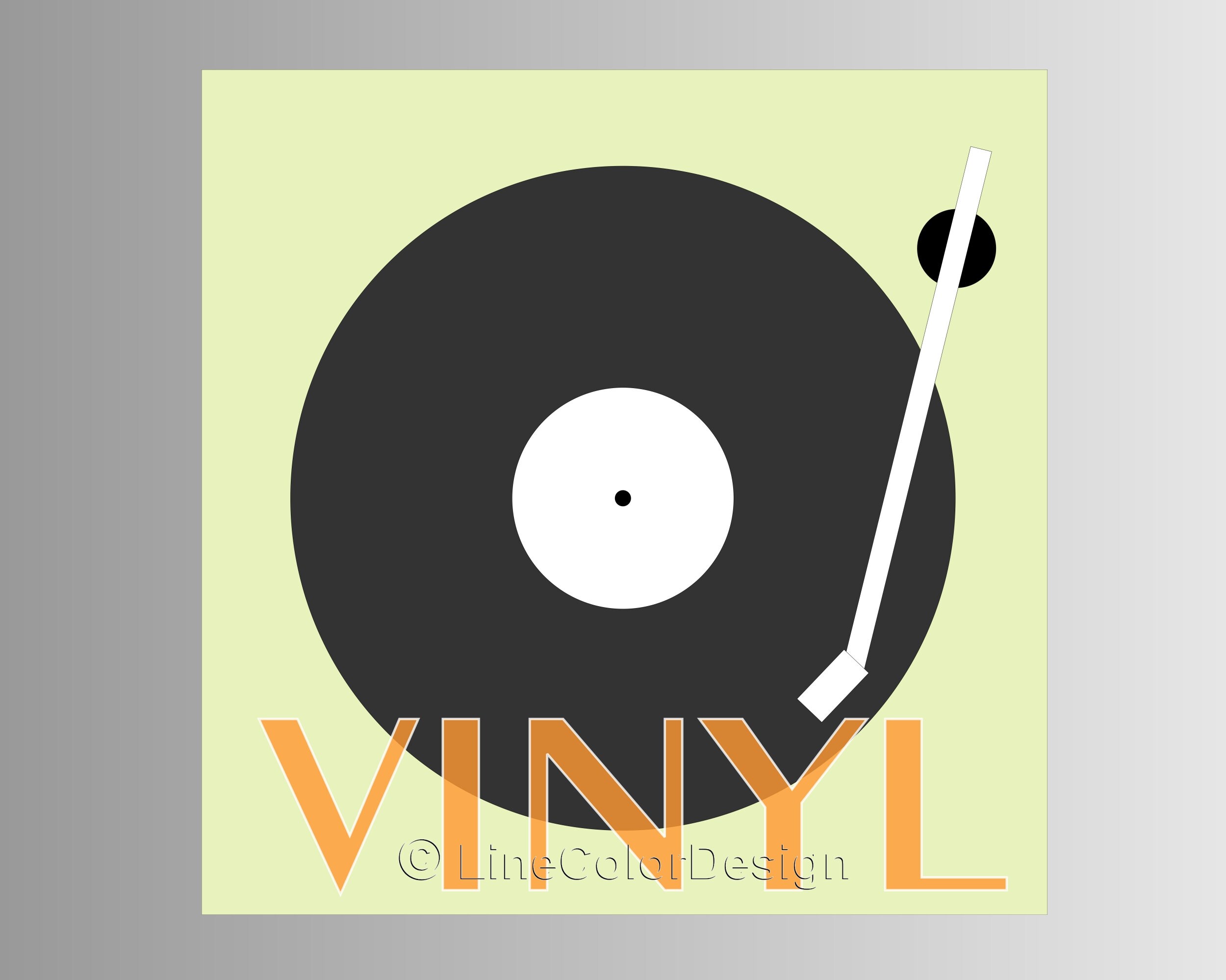 Record Player Art Print Printable Vinyl Turntable Wall Art - Etsy