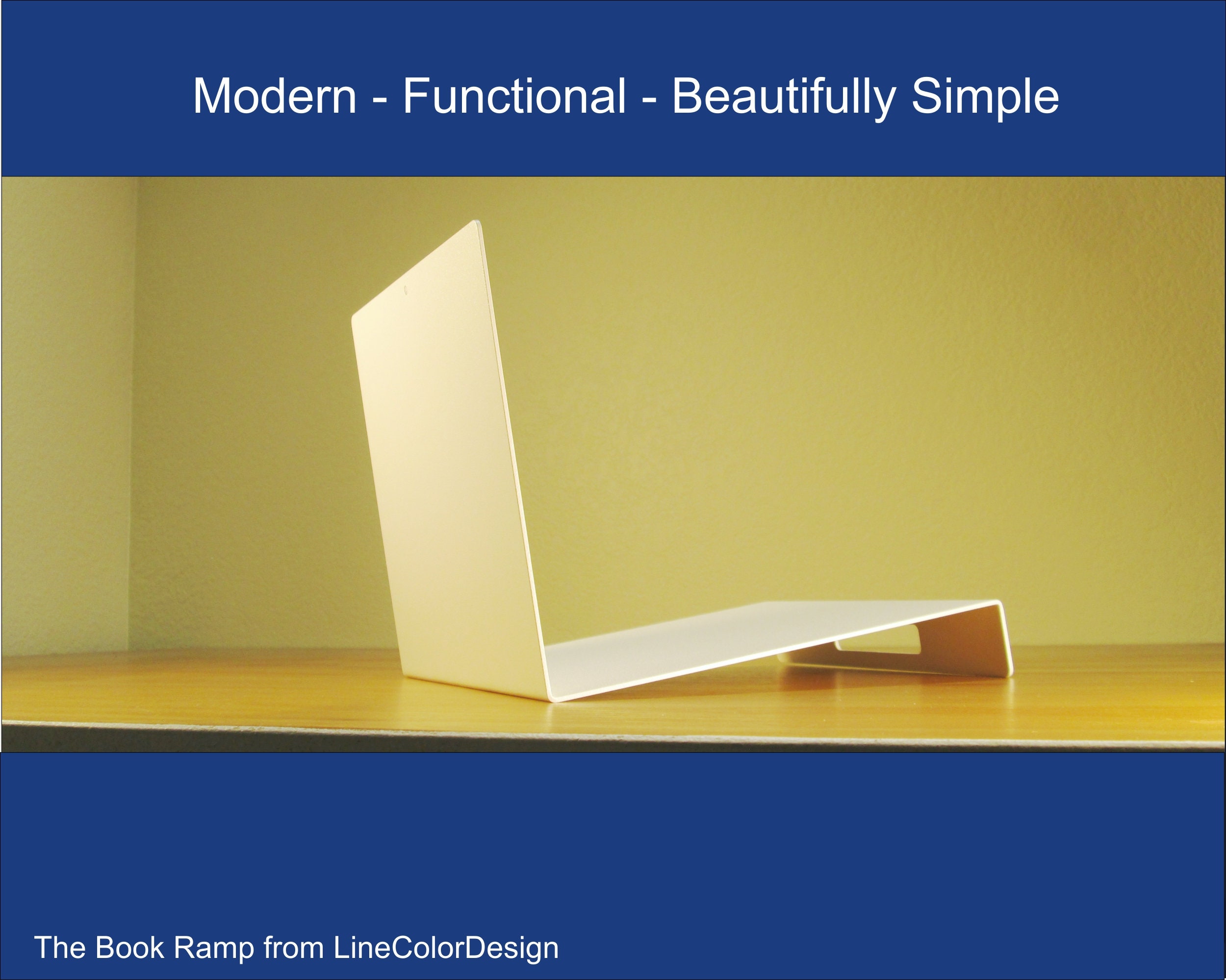 Small Modern Book Stand Simple and Functional for Home or - Etsy