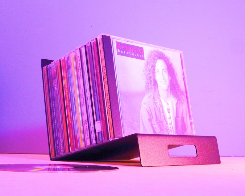 Storage Rack for 15 Cds Simple Modern Tabletop CD Holder - Etsy