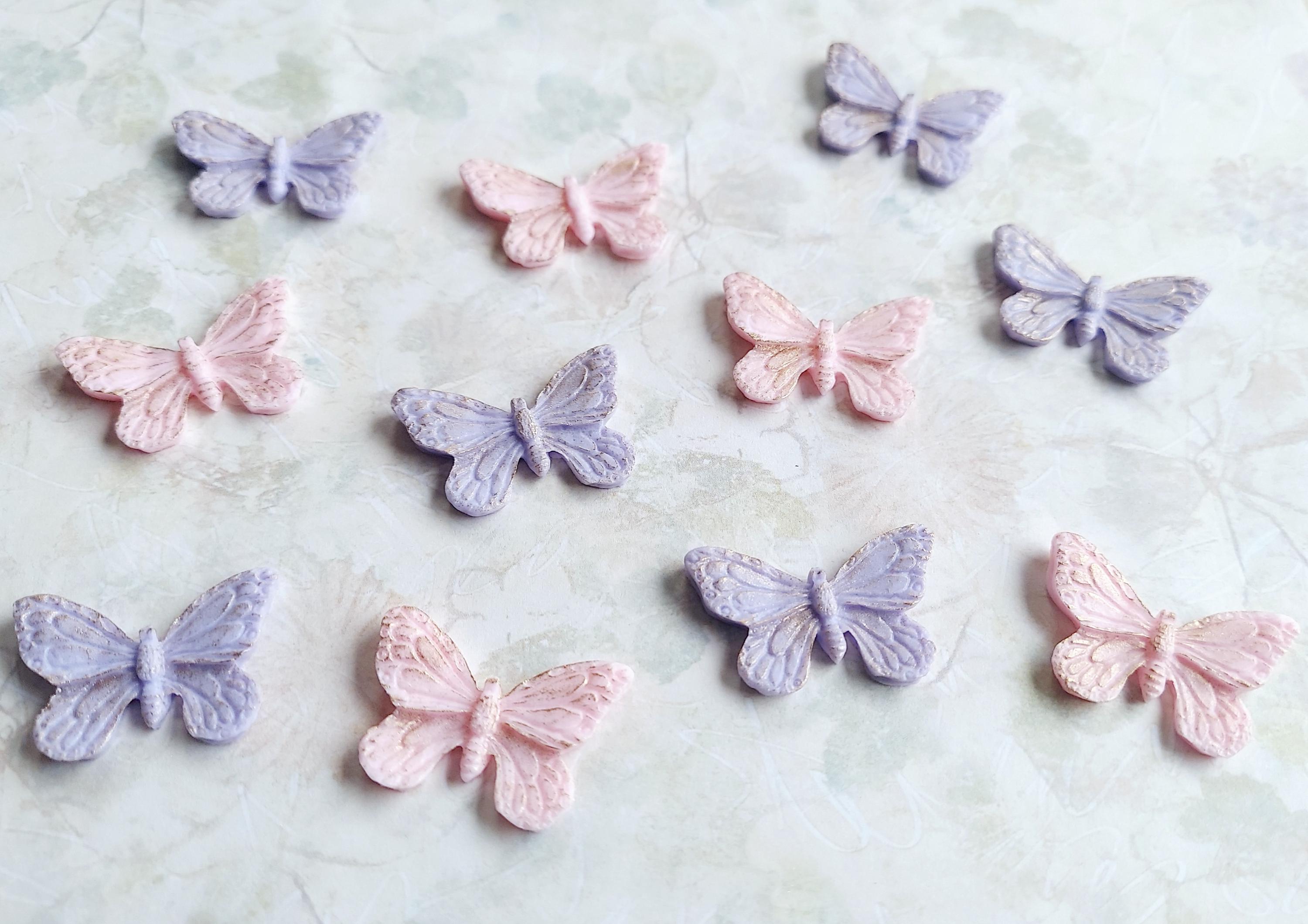 Fondant 2D Rustic Butterflies (12 Pieces) - Etsy