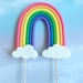 Large Rainbow Cake Topper - Etsy