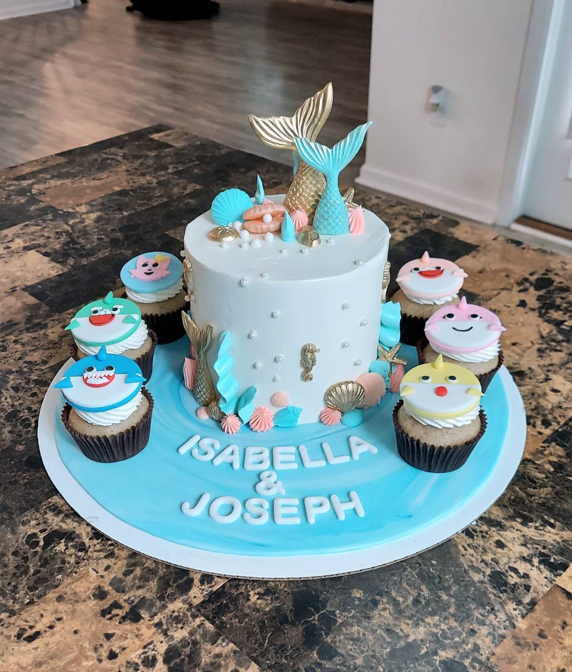 Fondant Mermaid Tail Cake Topper - Etsy Australia