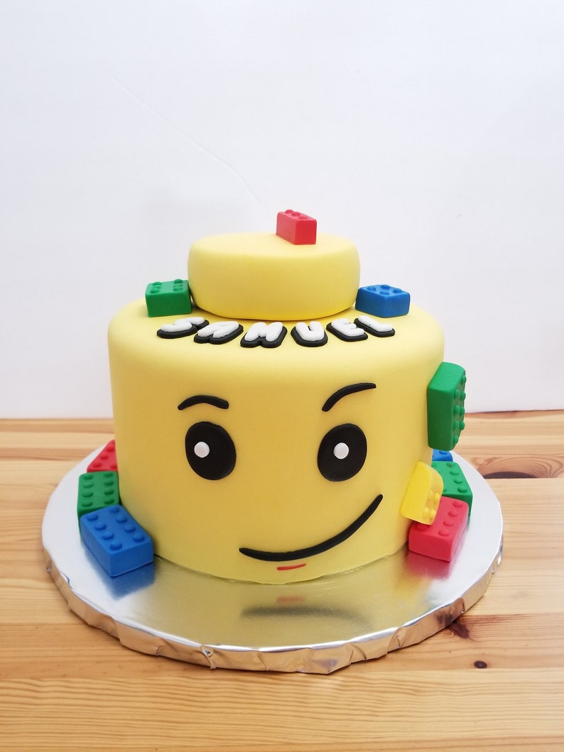 Fondant Building Blocks Cake Toppers/decorations | Etsy