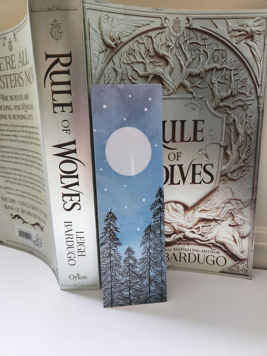 Forest Moonlight Stars Trees Landscape Bookmark - Etsy