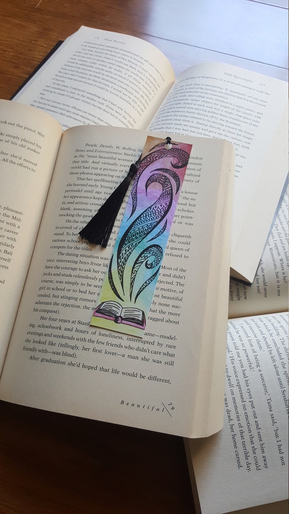 Beautiful Handmade Open Book Bookmark | Etsy