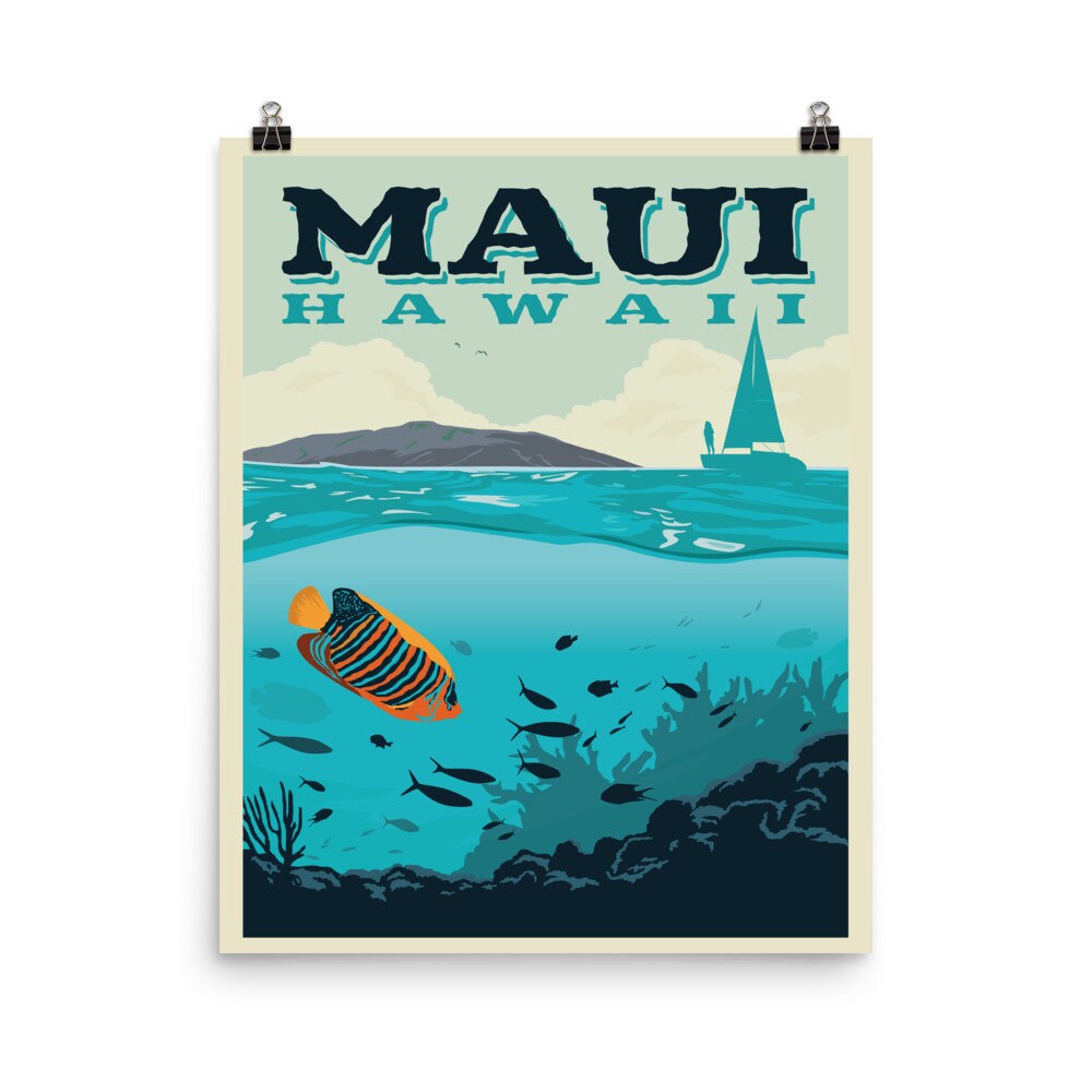 Hawaii Travel Poster Home Décor Wall Décor etna.com.pe