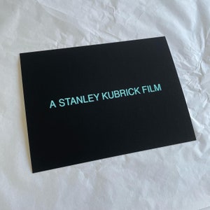 Directed by Stanley Kubrick Fine Art Print - Etsy