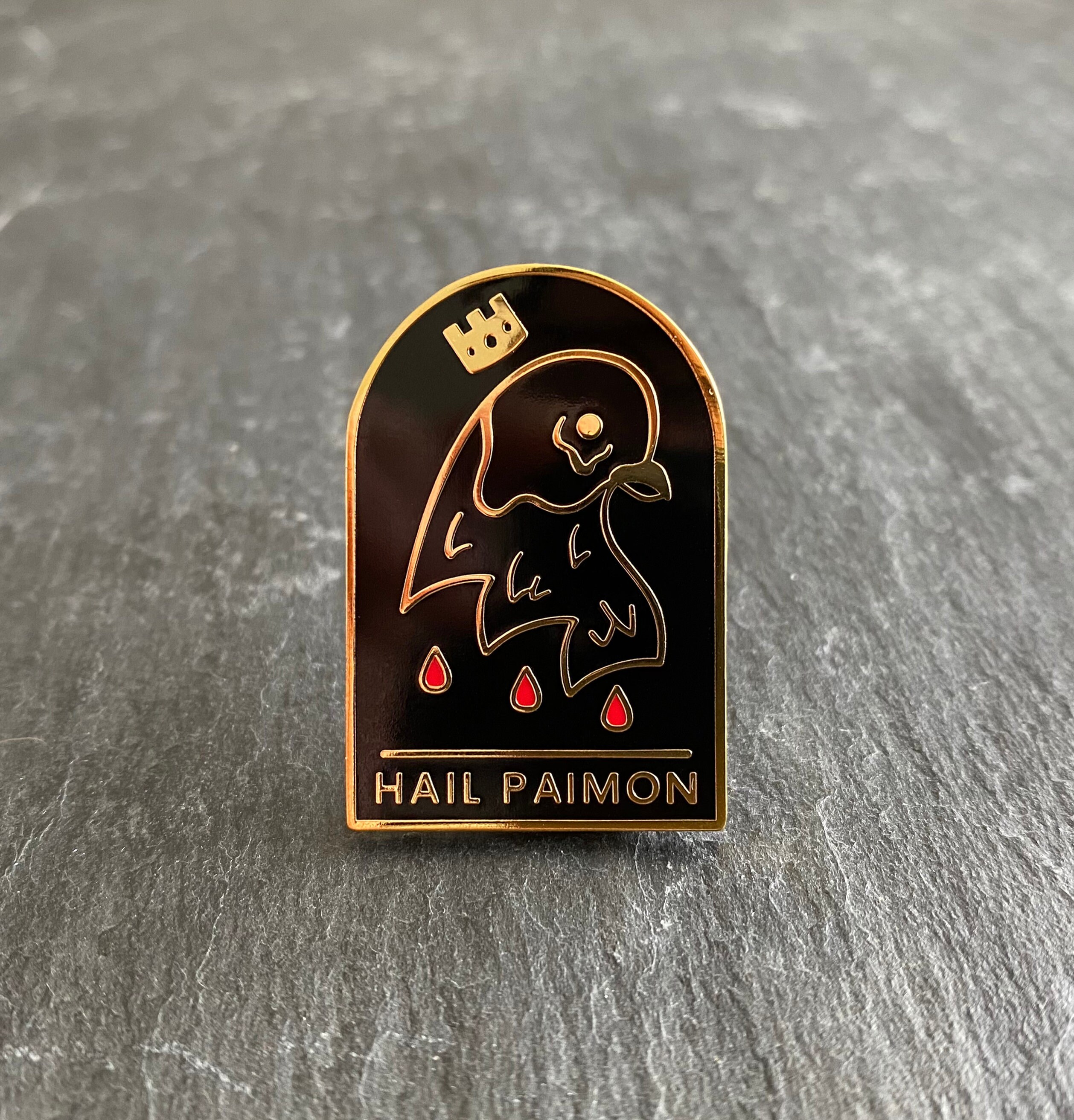 Hail Paimon Hard Enamel Pin Badge by 14eight | Etsy