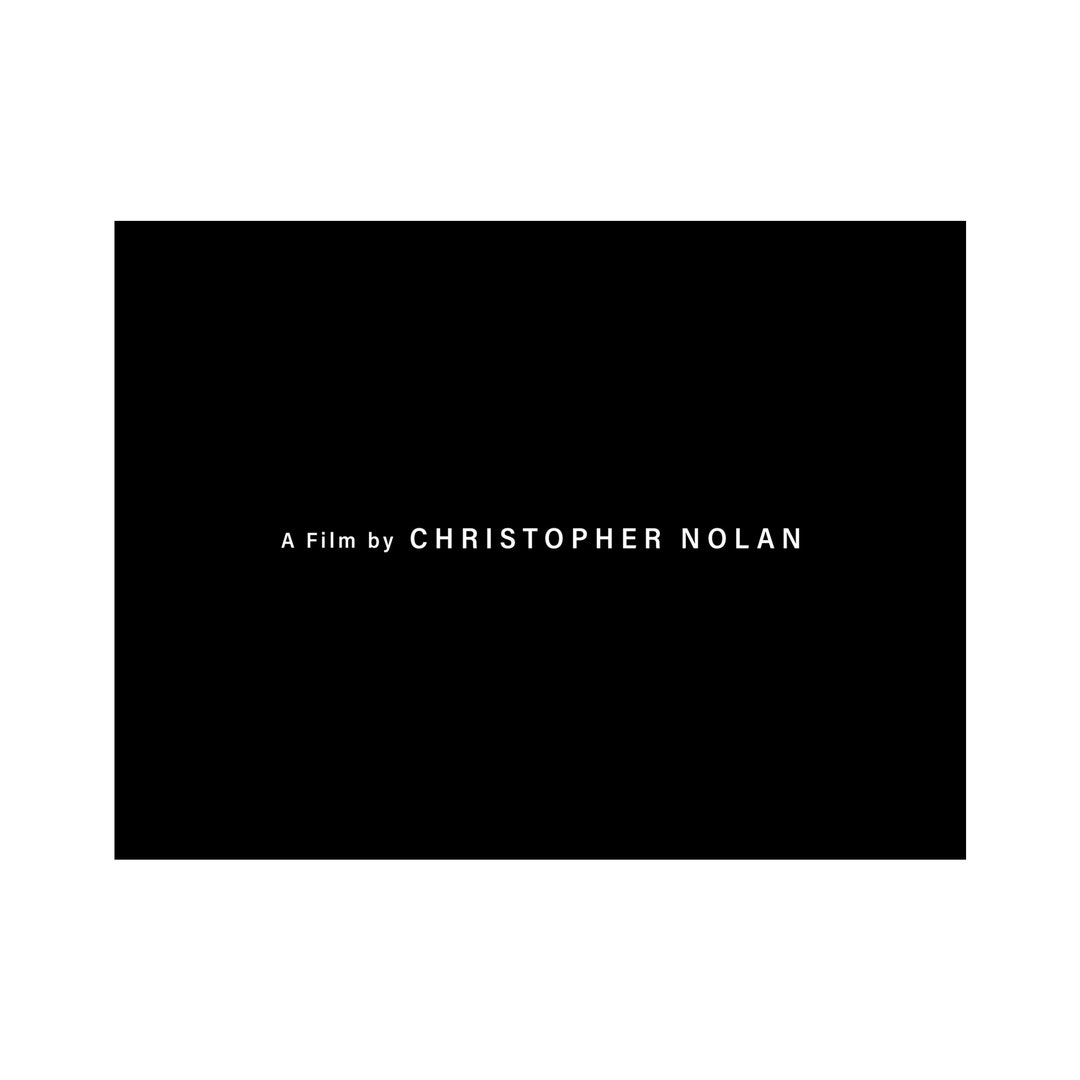 A Film by Christopher Nolan Fine Art Print - Etsy