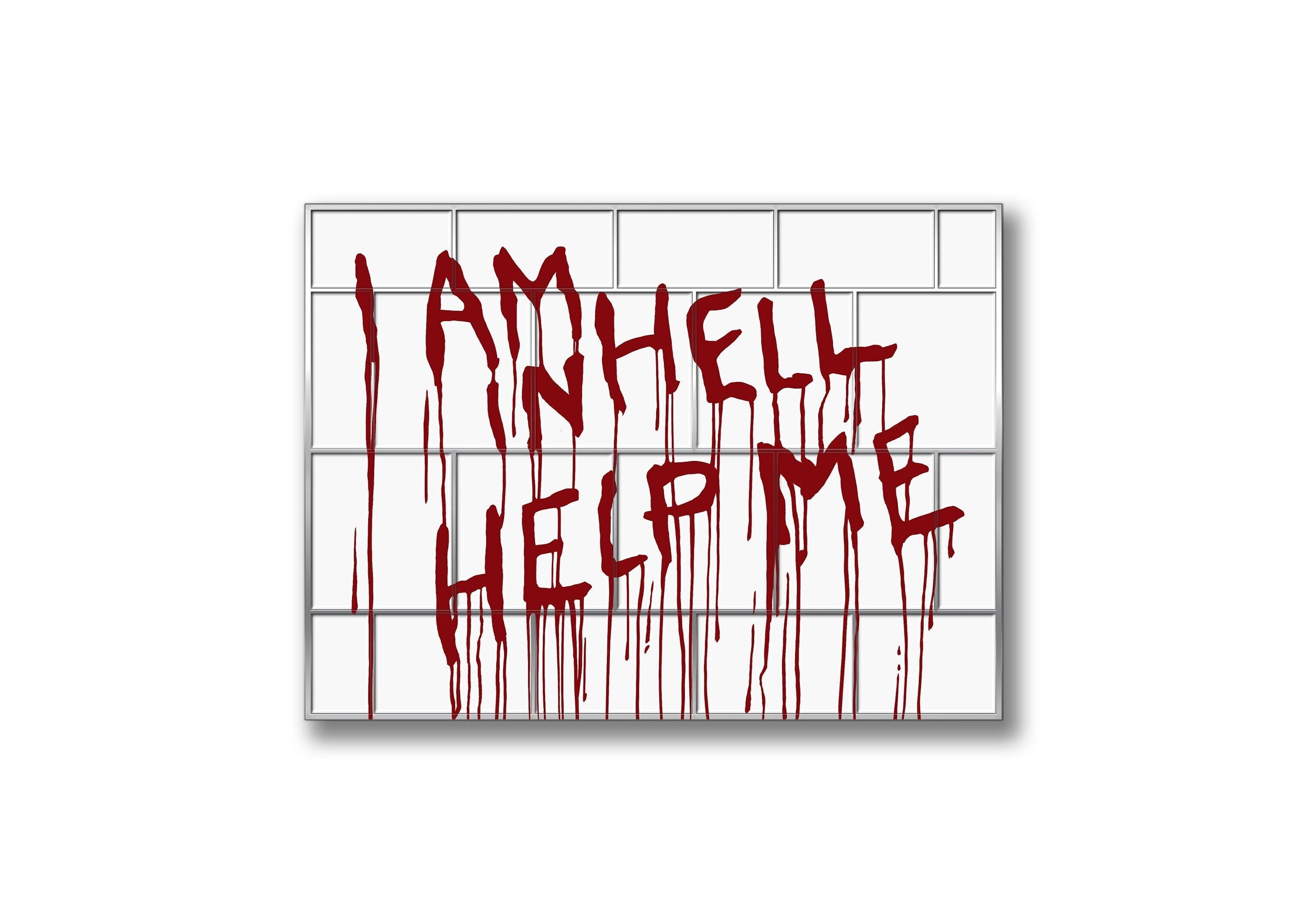 I Am in Hell, Help Me Hard Enamel Pin Badge - Etsy
