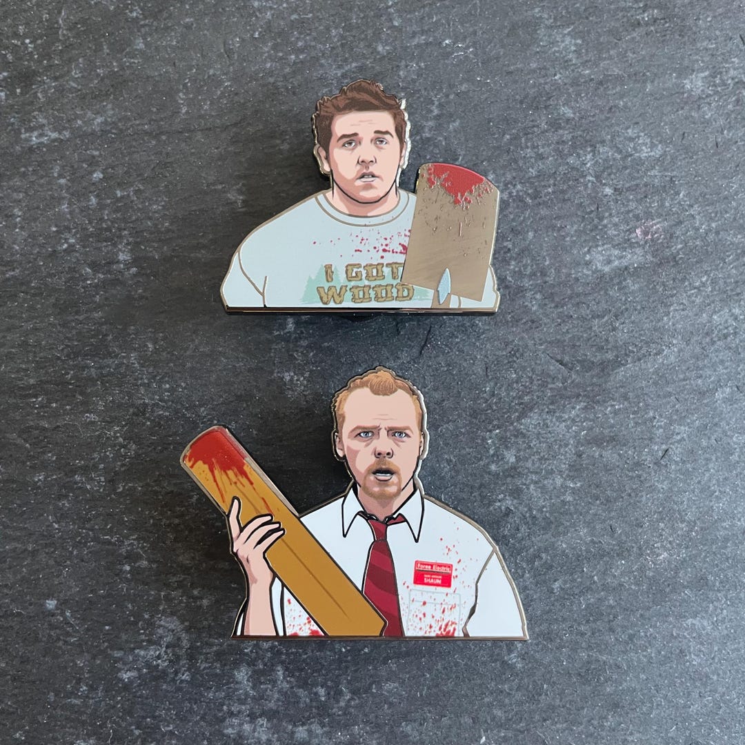 Shaun & Ed Hard Enamel Pin Badges - Shaun Restock Coming Soon - Etsy