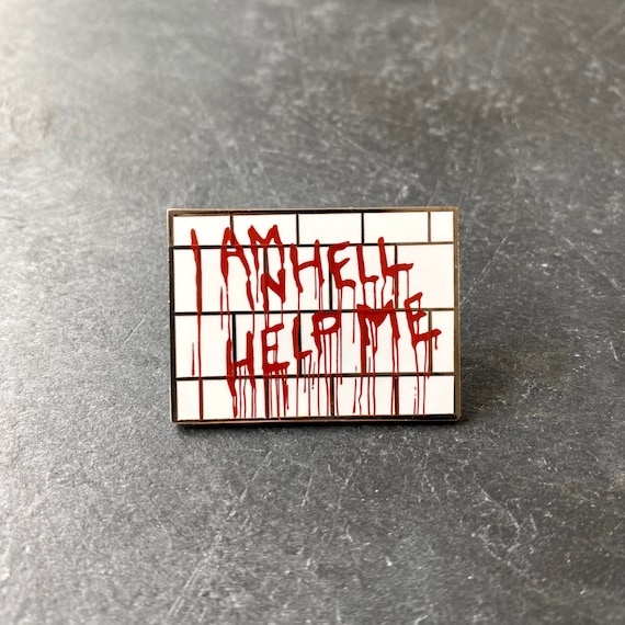 I Am in Hell Help Me Hard Enamel Pin Badge - Etsy