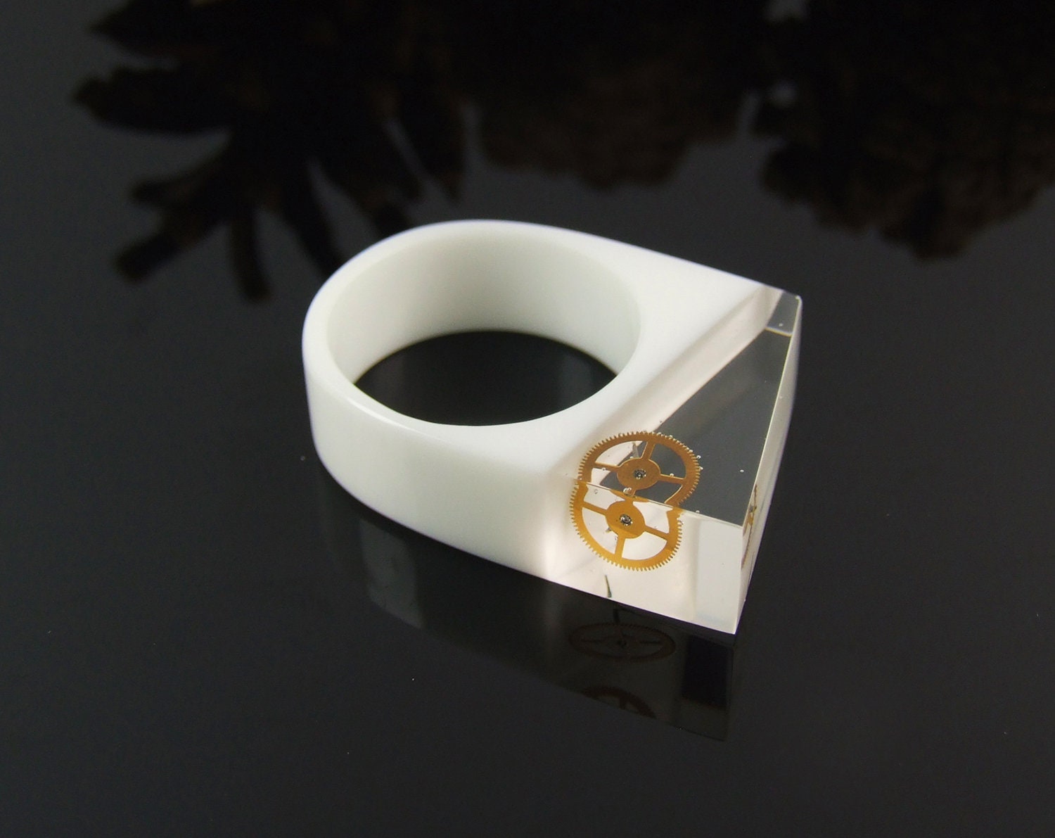 Steampunk Jewelry Steampunk Ring Women Cogs and Gears Ring - Etsy