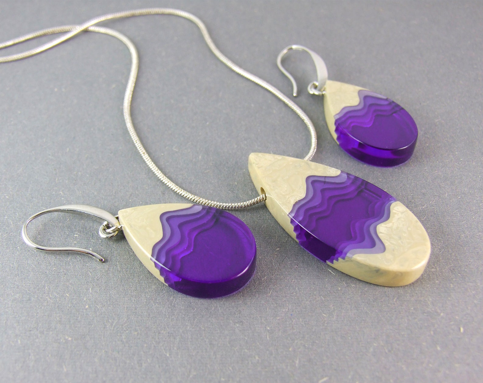 Resin Jewelry Set Resin Jewelry Set Resin Pendant Resin - Etsy