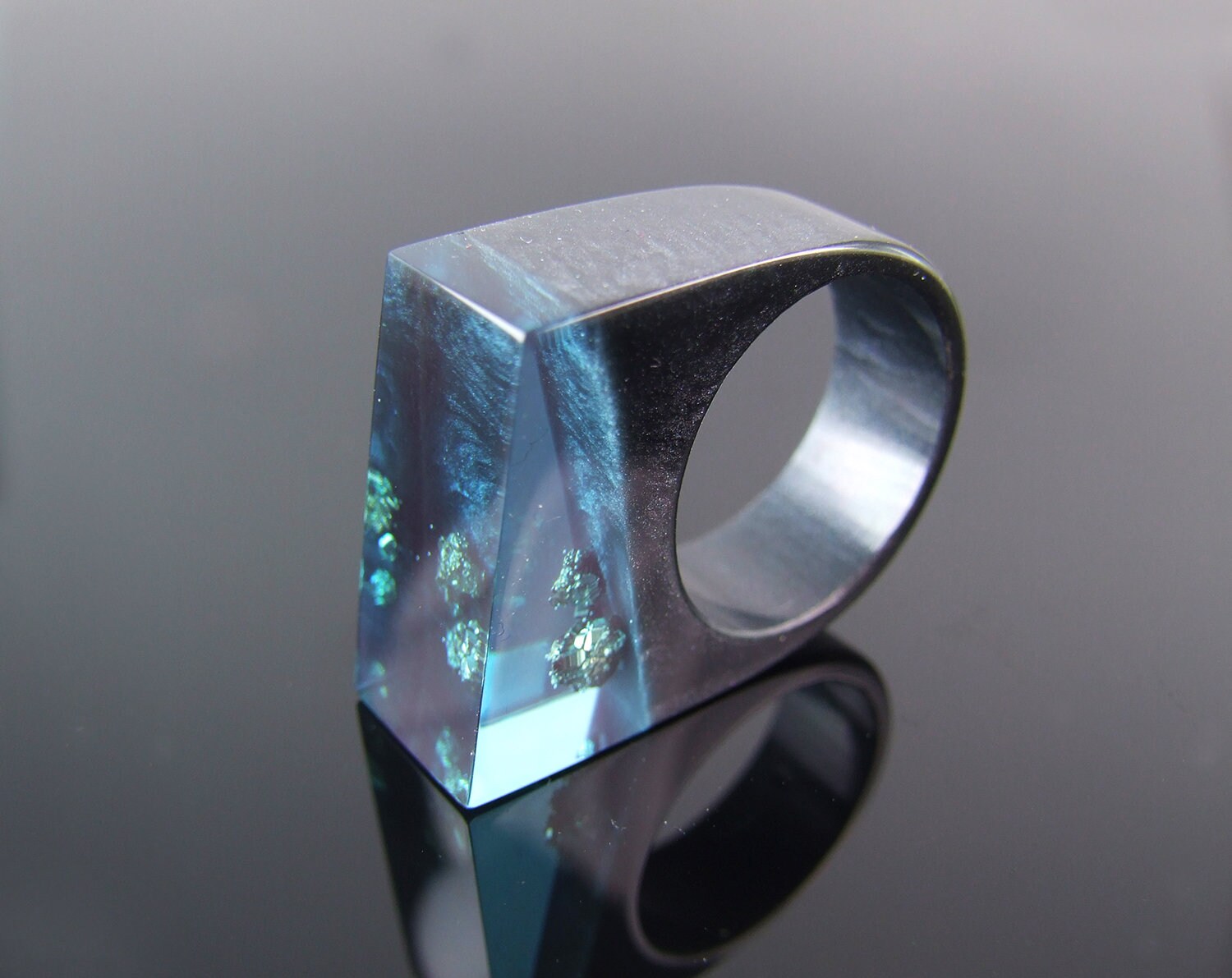 Resin Jewelryresin Ring Resin Art Ring Statement Jewelry | Etsy