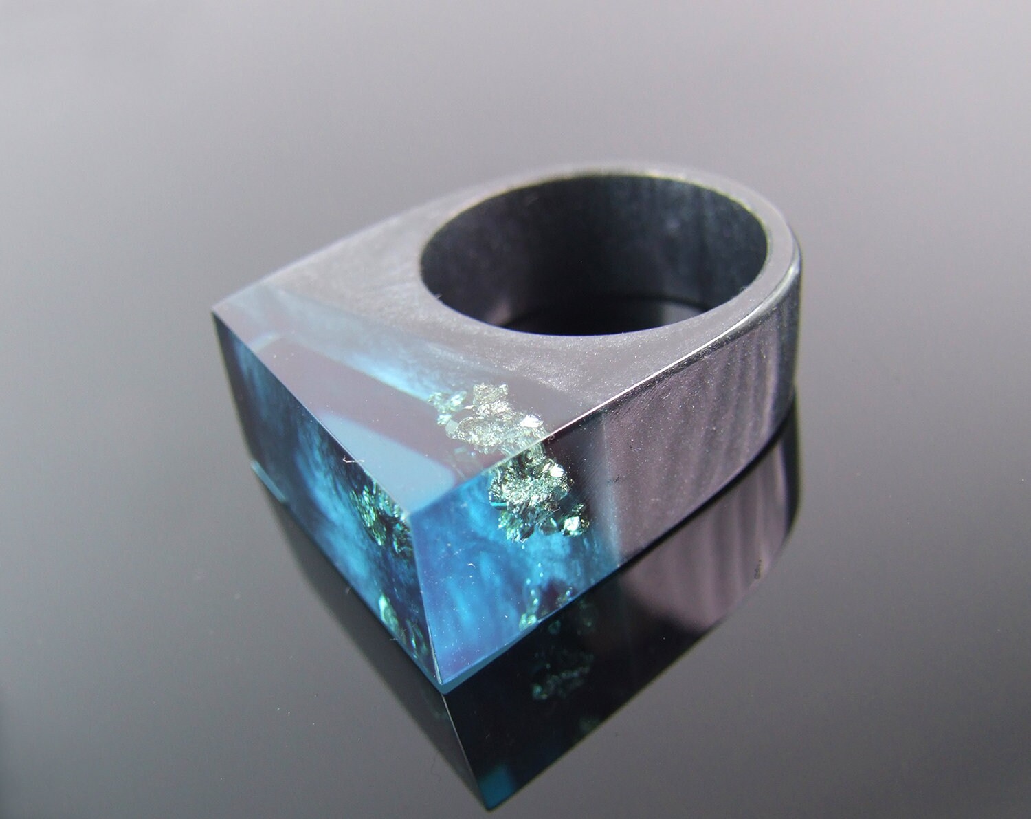 Resin Jewelryresin Ring Resin Art Ring Statement Jewelry | Etsy