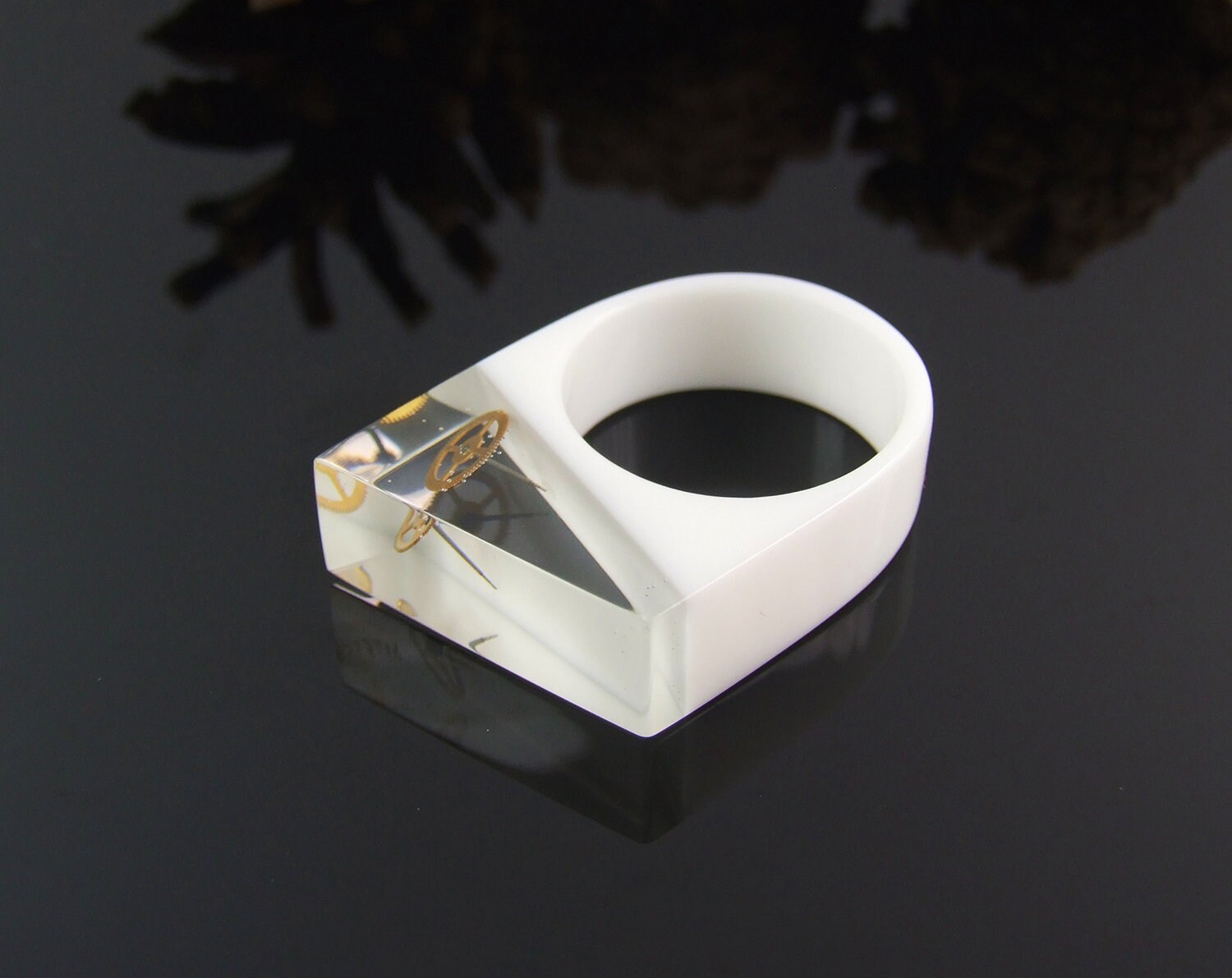 Steampunk Jewelry Steampunk Ring Women Cogs and Gears Ring - Etsy