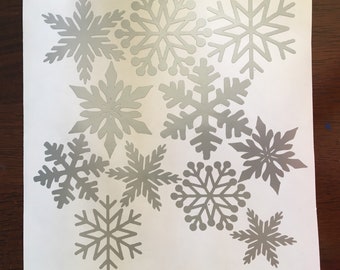 Snowflake decal | Etsy