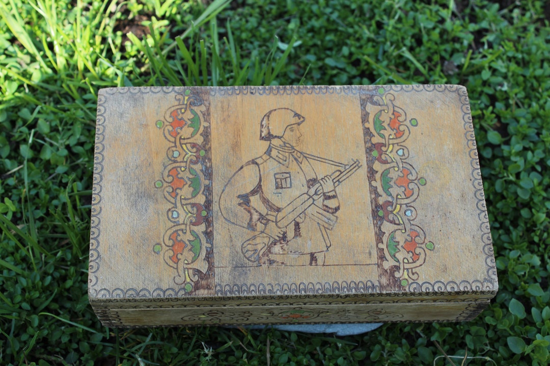 Wooden Box;vintage Wooden Box;box;vintage Box;handmade Box; Jewellery ...