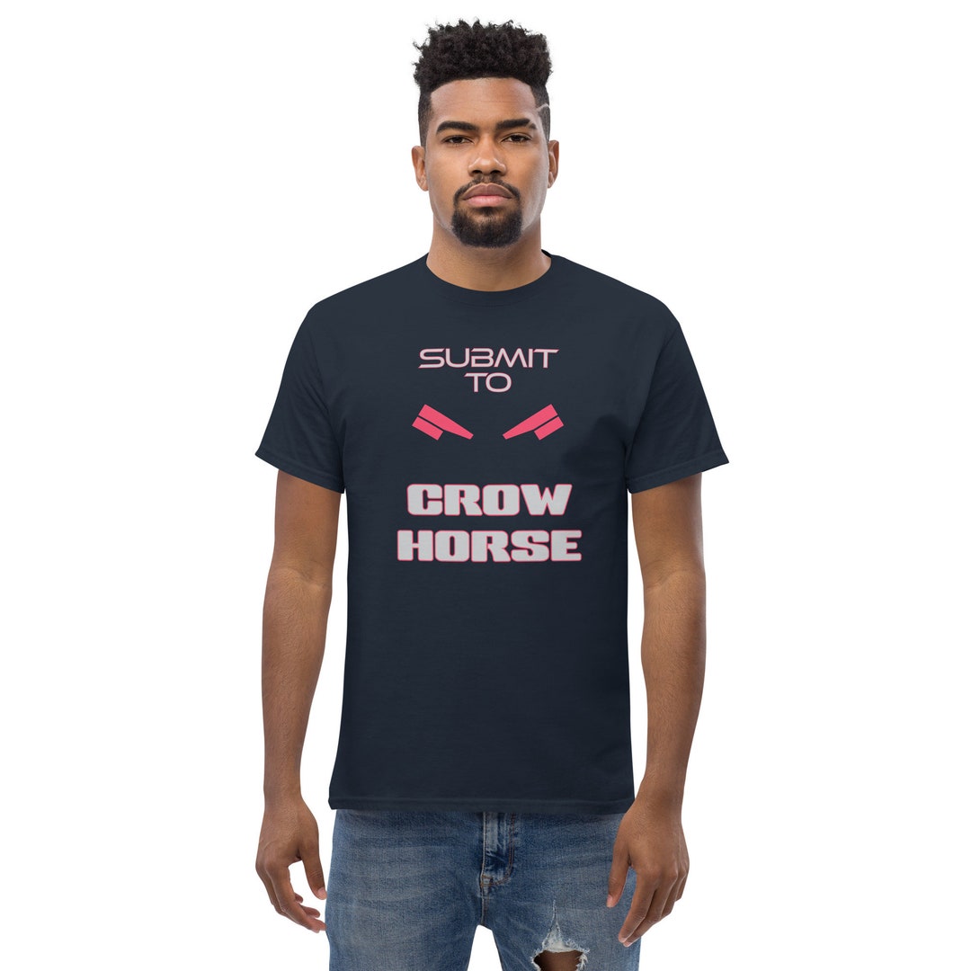 Submit to Crow Horse | 2 Crows| Dark, Samurai Rick | Heavyweight Tee - Etsy