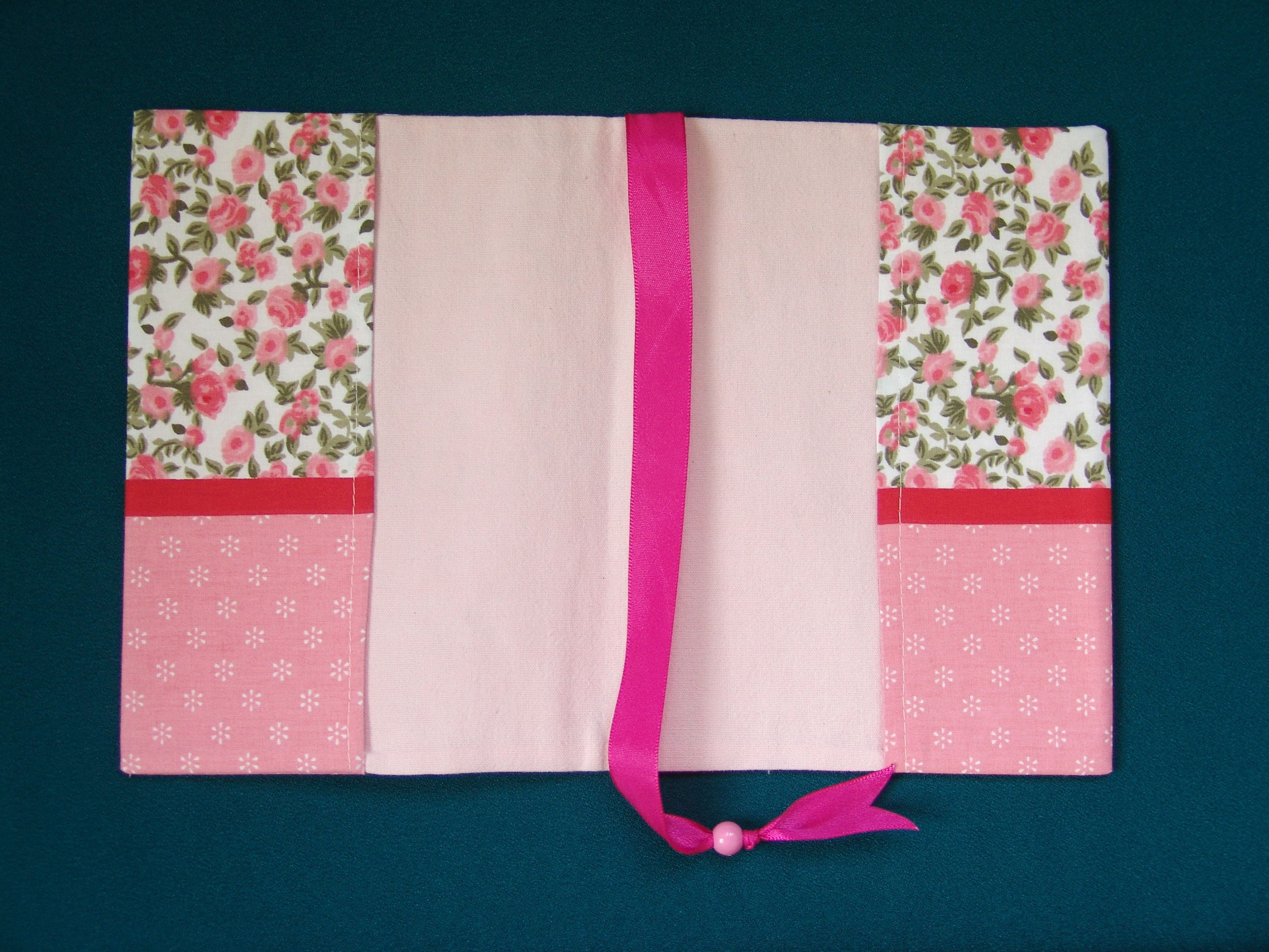 Cloth Book Cover, Pearl Ribbon, Fabric Book Cover, Book Sleeve - Etsy