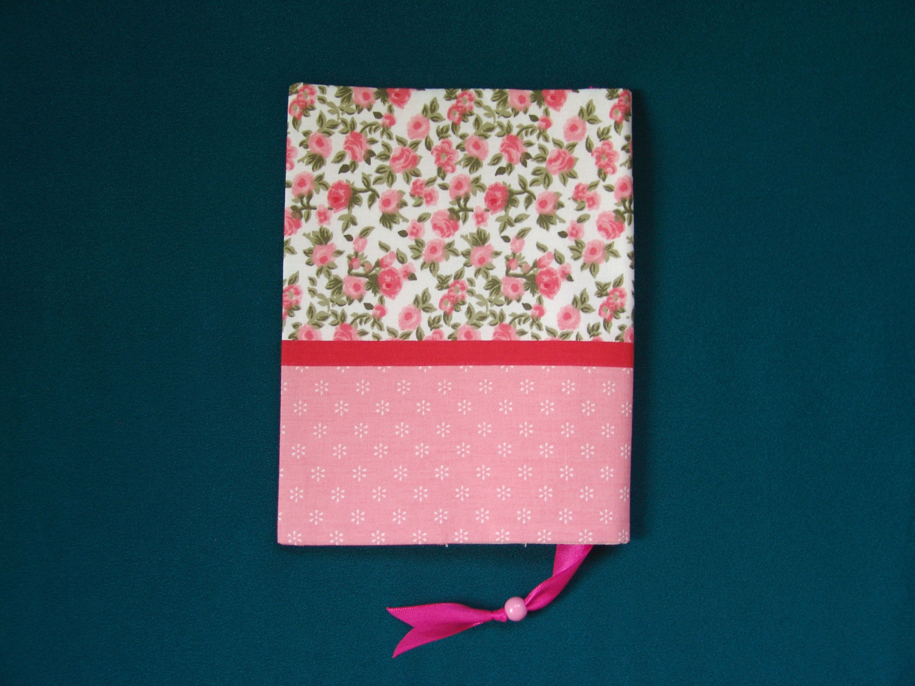 Cloth Book Cover, Pearl Ribbon, Fabric Book Cover, Book Sleeve - Etsy