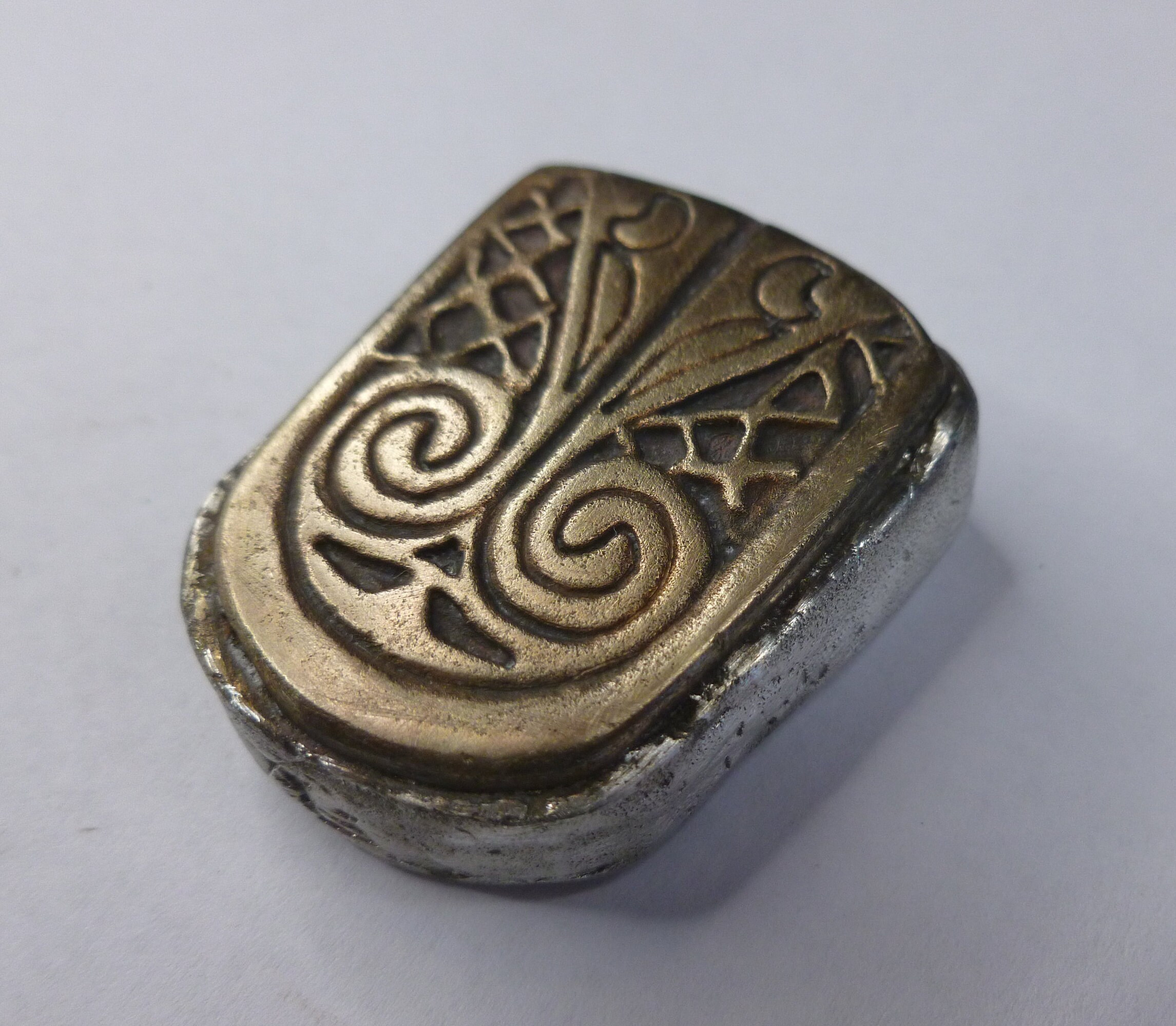 Viking Scale Weight in Lead Free Pewter Colonsay Grave Celtic Inlay ...