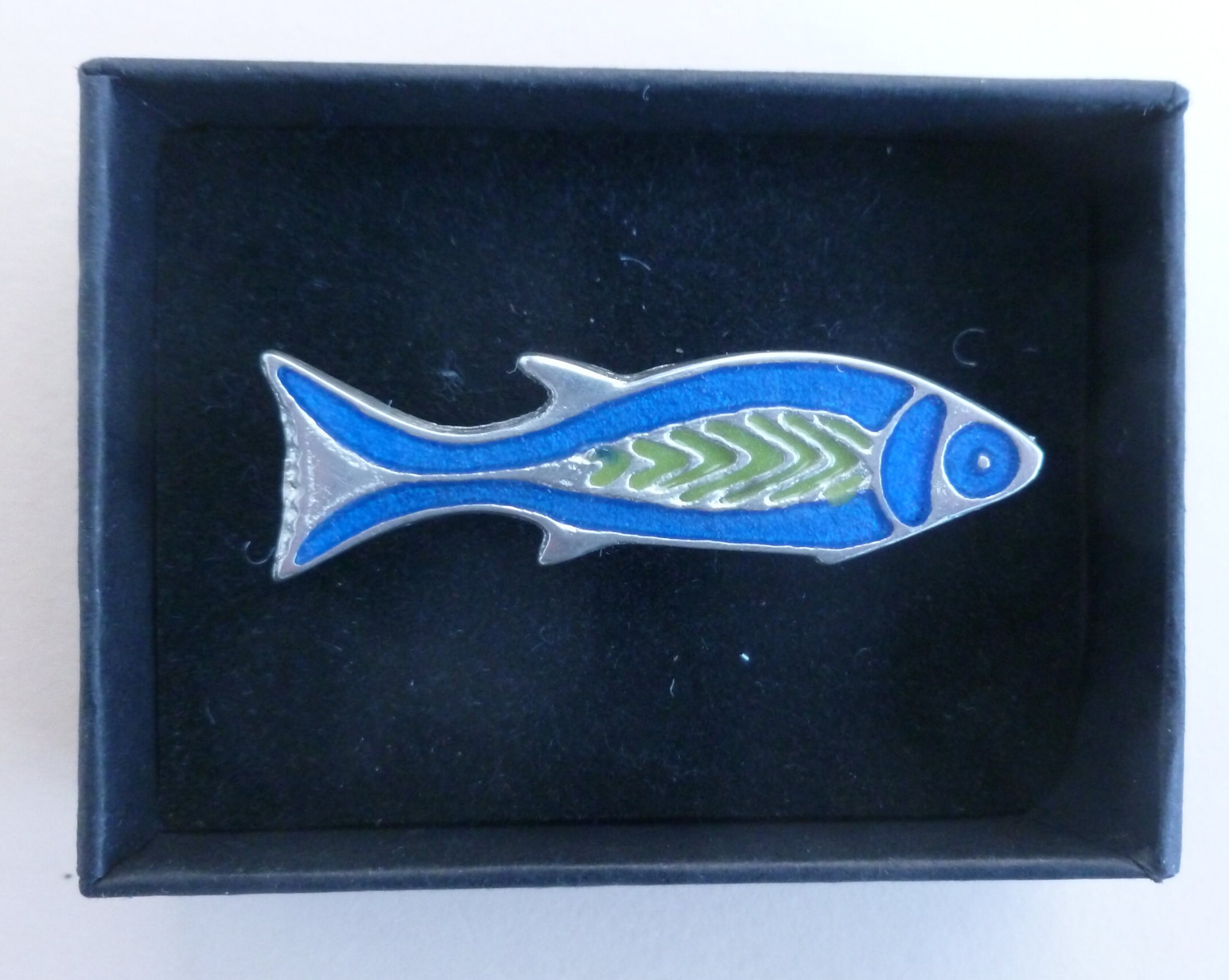 Replica Roman Fish Brooch - Pewter and Enamel - Etsy