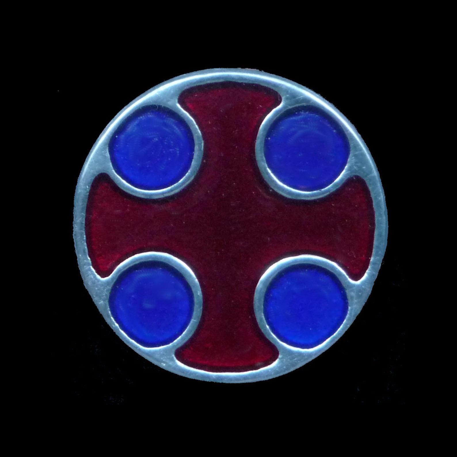 Late Anglo Saxon Brooch Style I Pewter and Enamel | Etsy