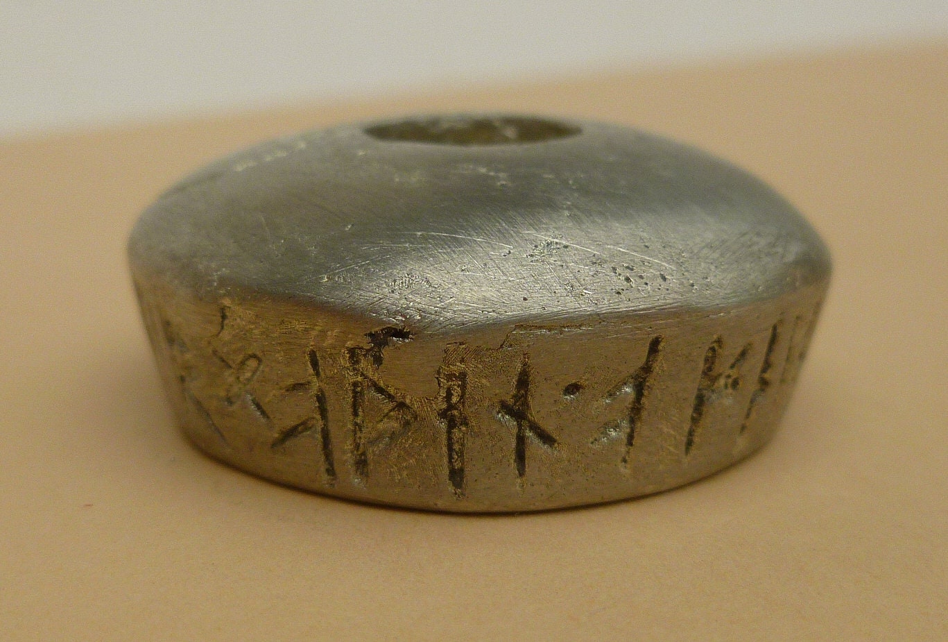 Viking Runic Inscribed Circular Drop Spindle Whorl Lead/pewter | Etsy