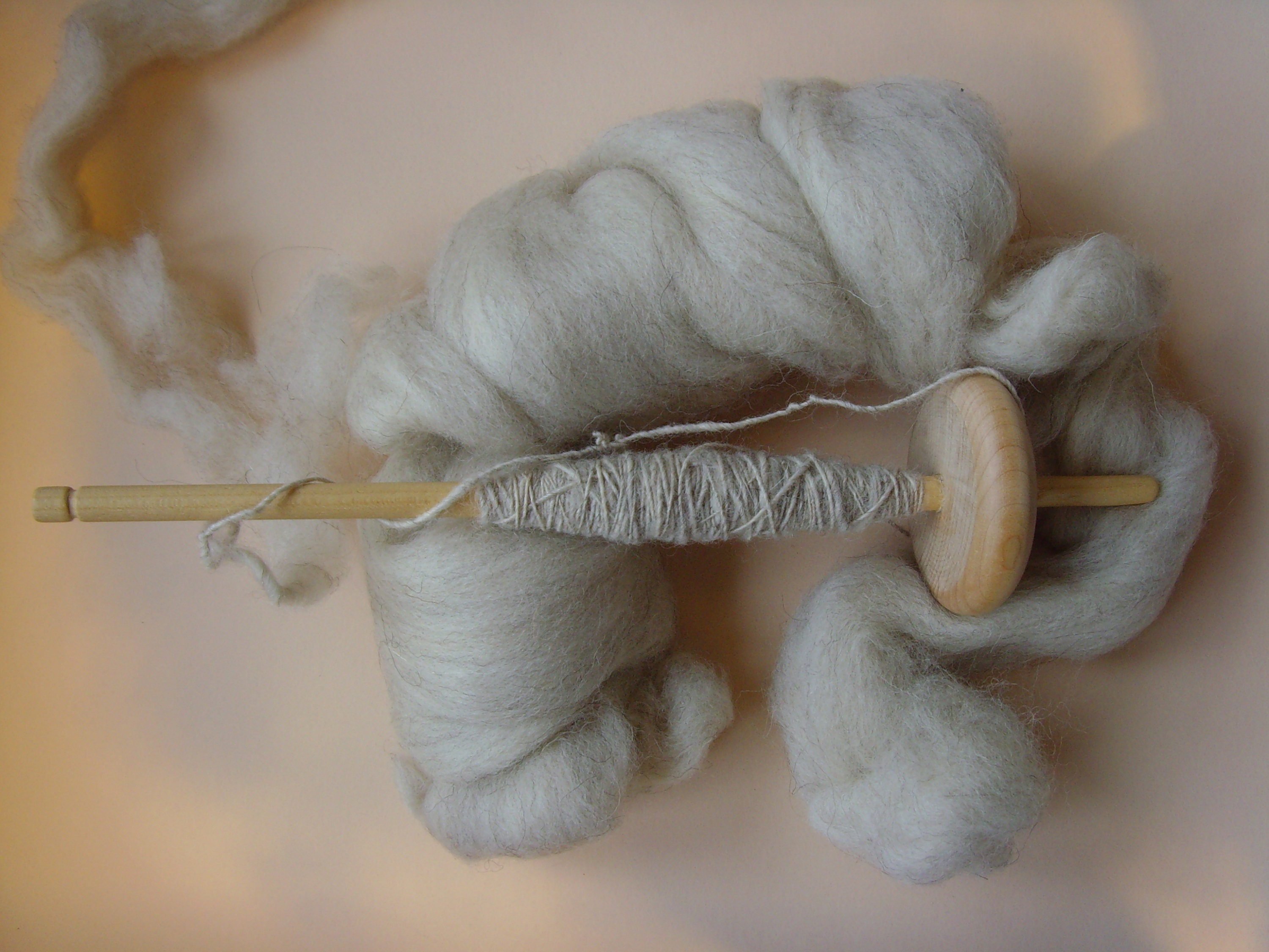 Drop Spindle With Wooden Whorl and Wool Kit - Etsy UK