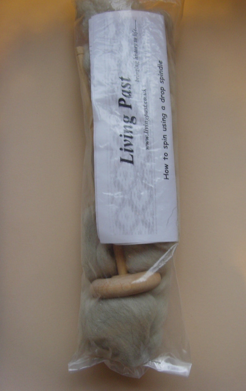 Drop Spindle With Wooden Whorl and Wool Kit - Etsy UK