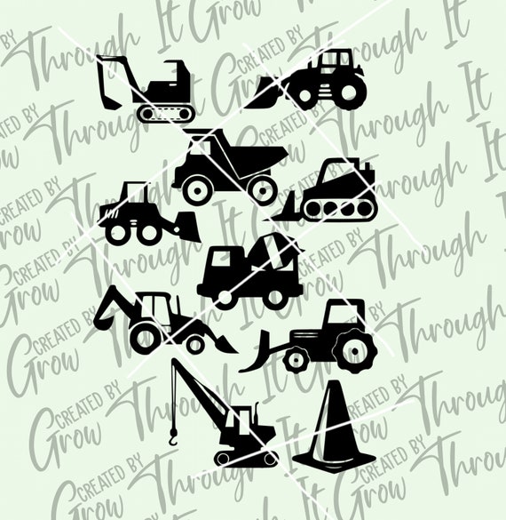 Construction Bundle SVG Cut File Construction Clipart | Etsy