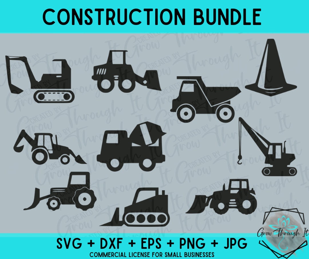 Construction Bundle SVG Cut File - Construction Clipart - Circut ...