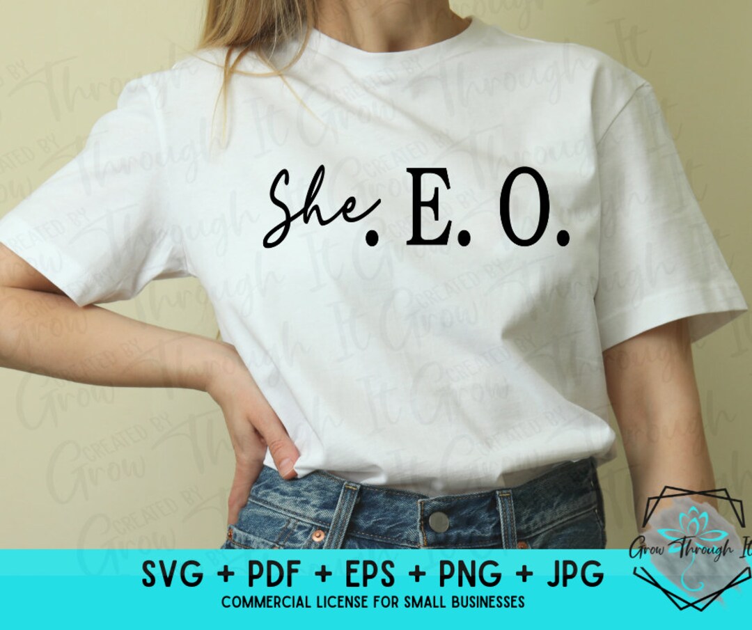 Boss Lady - SHE E O - She CEO - Feminism SVG - Women Quotes - Girl Boss ...