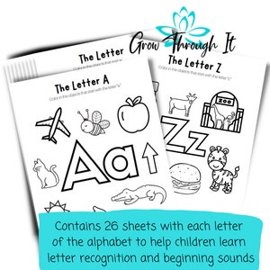 Preschool Letters of the Week - Alphabet Curriculum Worksheets ...