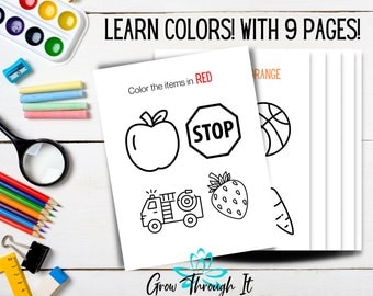 Preschool Color of the Week, Learn Colors, Preschool Activity, Pre-k ...