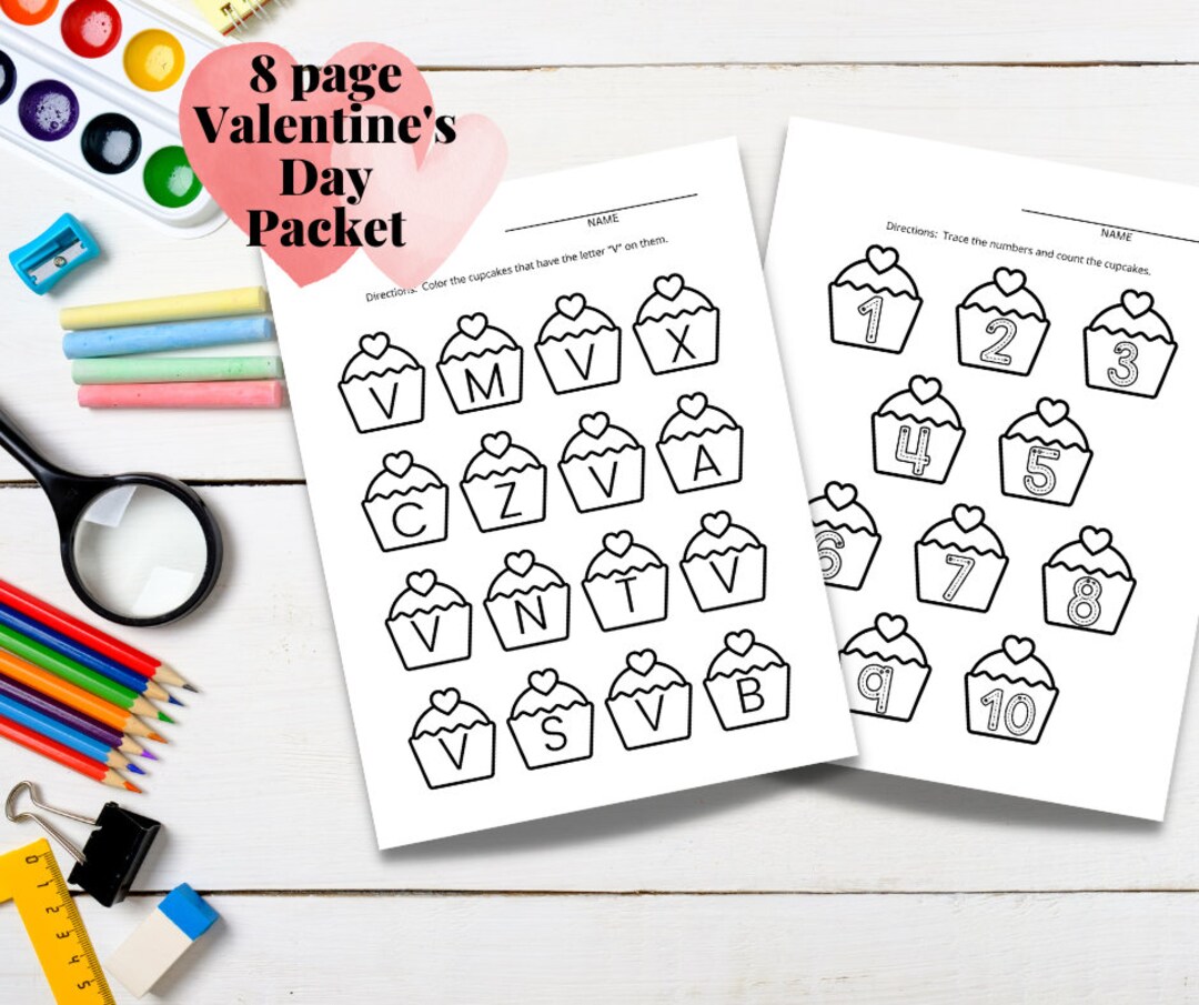 Valentine's Day Worksheets - Preschool Valentine's Day Activity ...