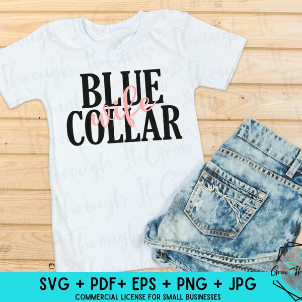 Blue Collar Wife Decal - Etsy
