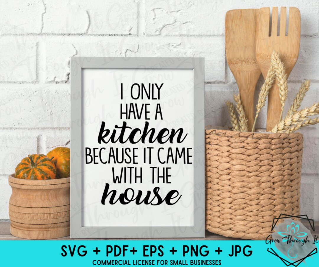 Funny Kitchen Sign SVG: Bad Cook Humor (digital Download) - Etsy