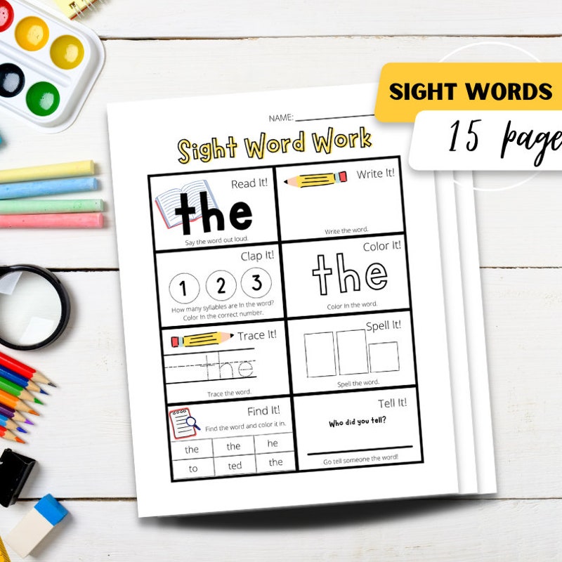 Sight Words - Etsy