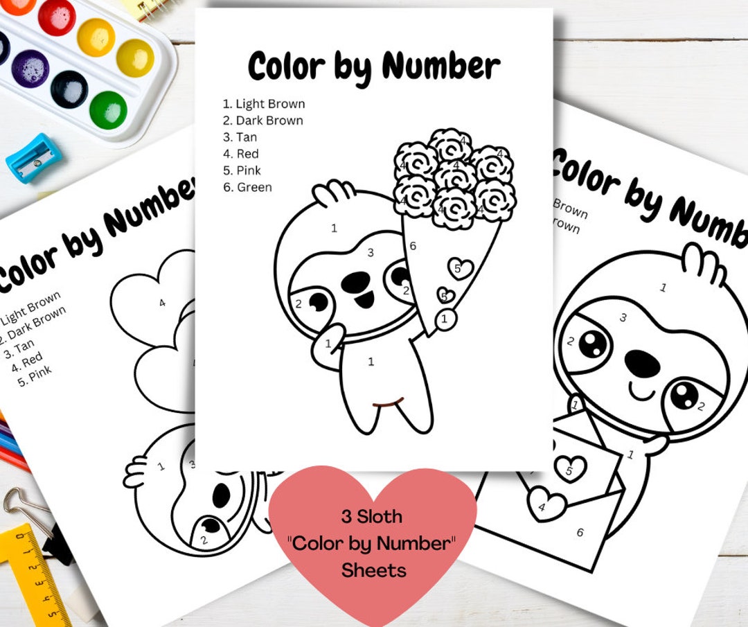 Valentine's Day Worksheets - Preschool Valentine's Day Activity - Color ...