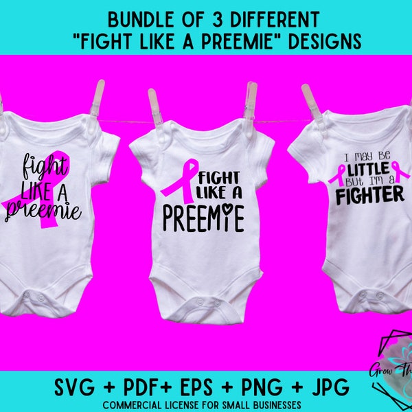 Fight Like a Preemie Svg - Etsy