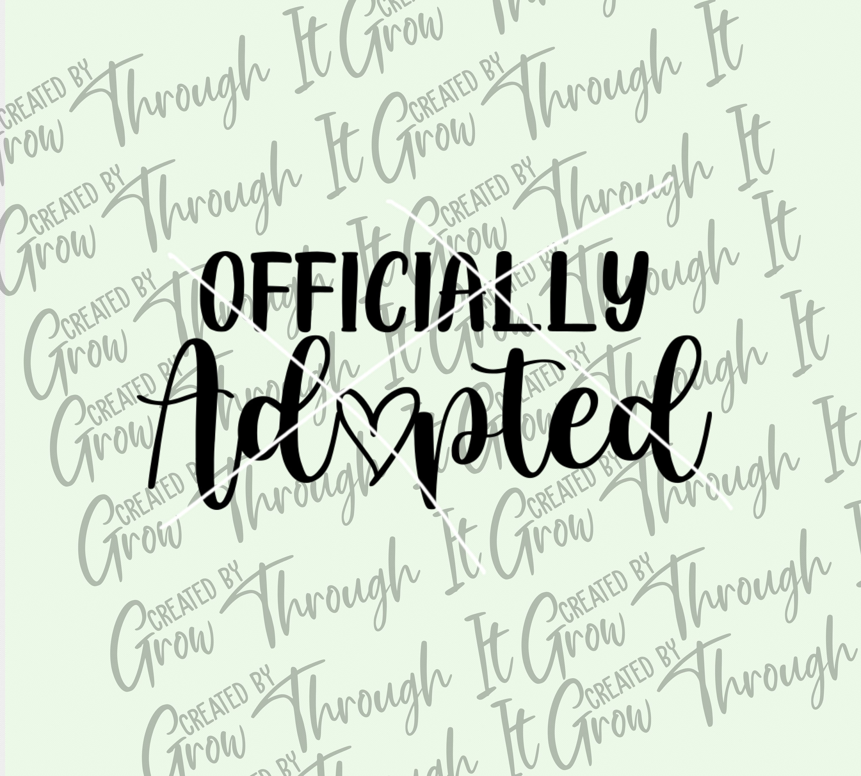 Adoption SVG Officially Adopted Foster to Adopt Adoption - Etsy