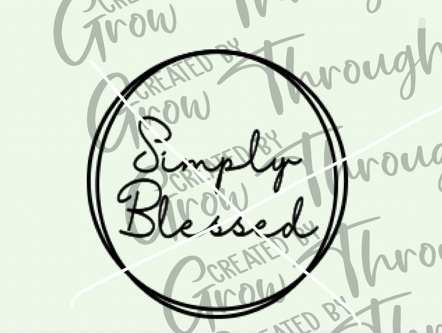 Blessed SVG Simply Blessed Clip Art Cut File for Cricut & - Etsy