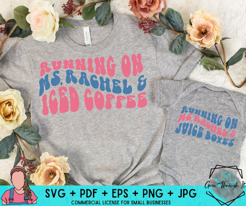 Mommy & Me Running on Ms. Rachel Iced Coffee Juice Box - Etsy