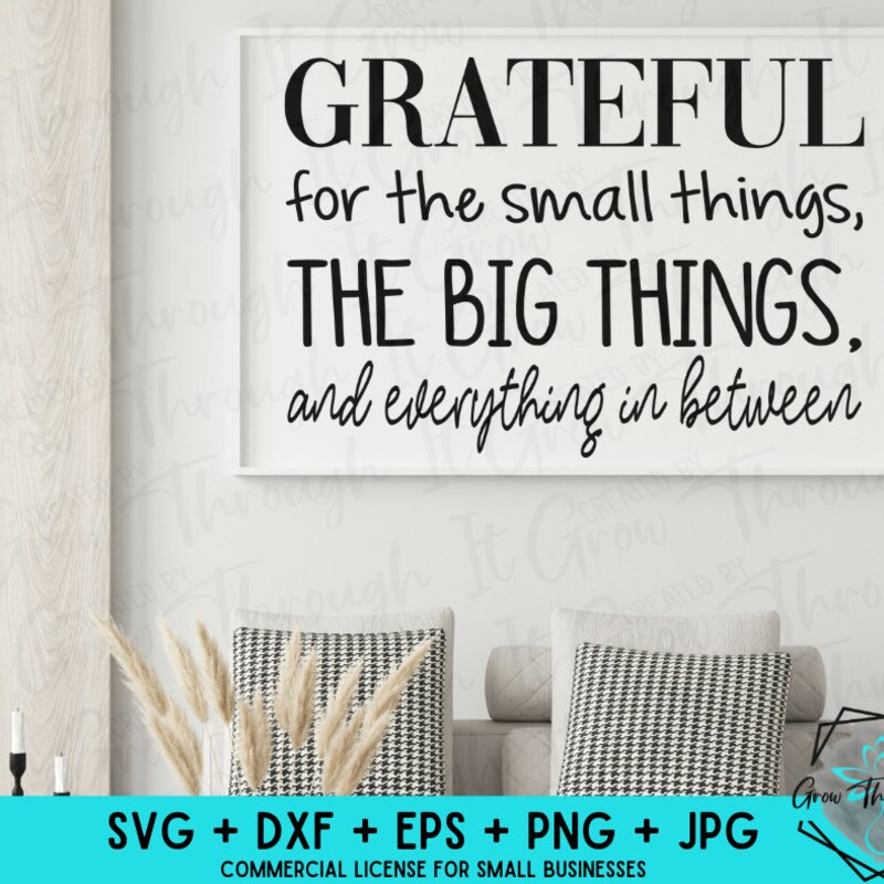 Grateful for Small Things Big Things Sign - Etsy