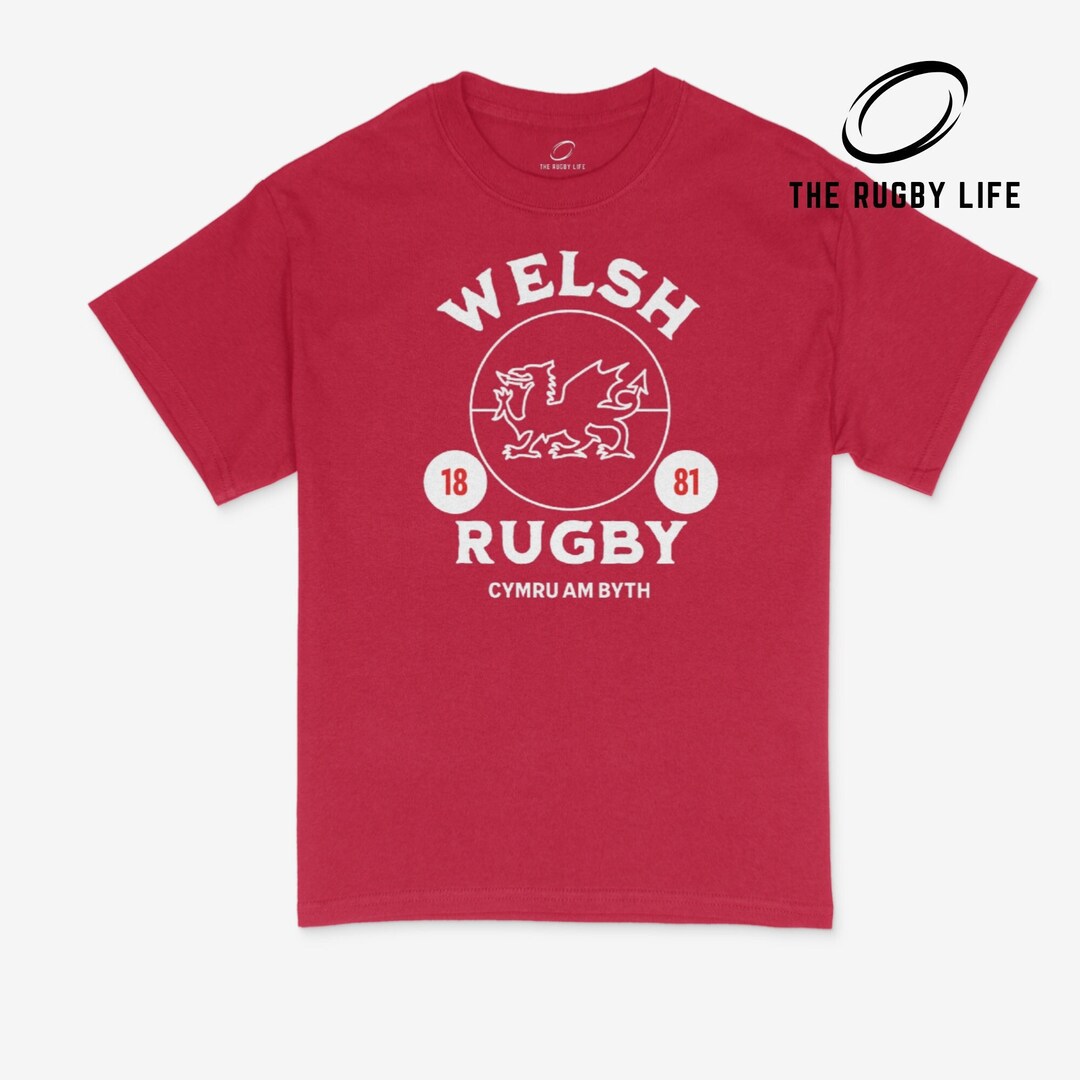 Welsh Rugby Red T-shirt Wales Fans Rugby Shirt the Rugby Life Gift for ...