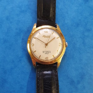 Rare Vintage Rado Automatic Gents Watch. 1950s Gold Plated, Untouched ...