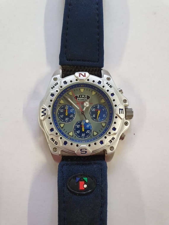 Time Force Quartz Model 9001 Chronograph, Compass Sty… - Gem